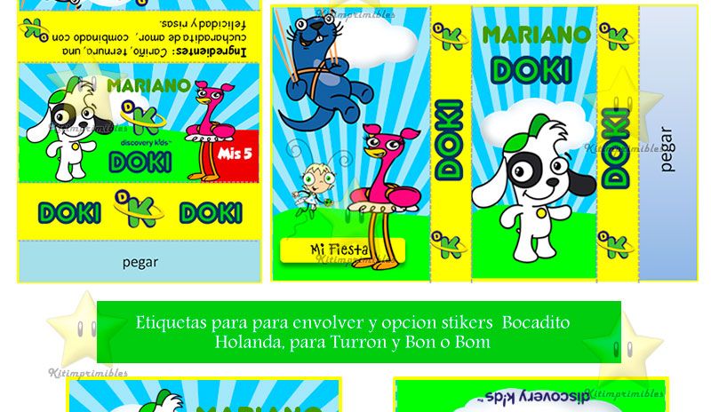 KITS IMPRIMIBLES: Kit Imprimible Doki Diseñá Tarjetas , Cumples Y Mas